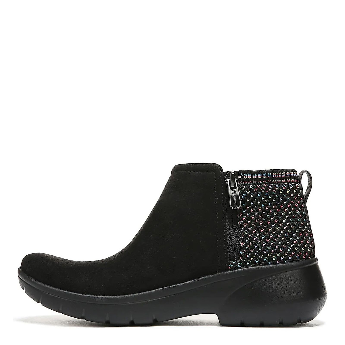 BZees Women's Karma Ankle Boot, Black/Rainbow, 9