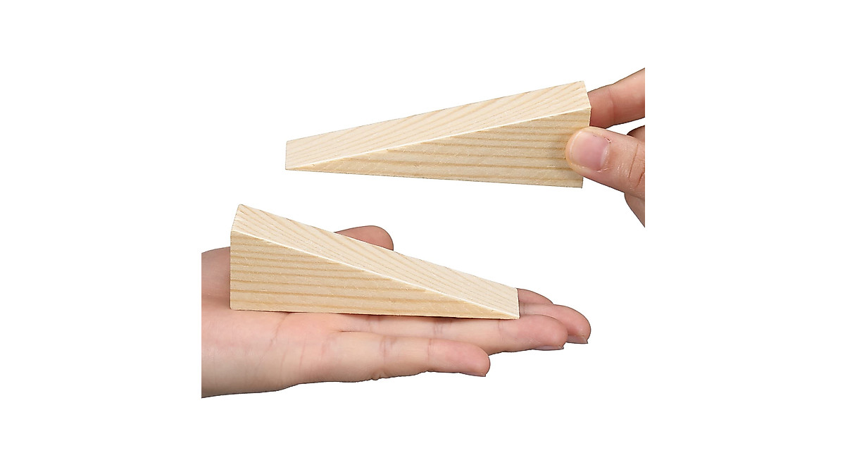 Treela Wooden Wedges - 10 Pack for Chair Caning & Doors