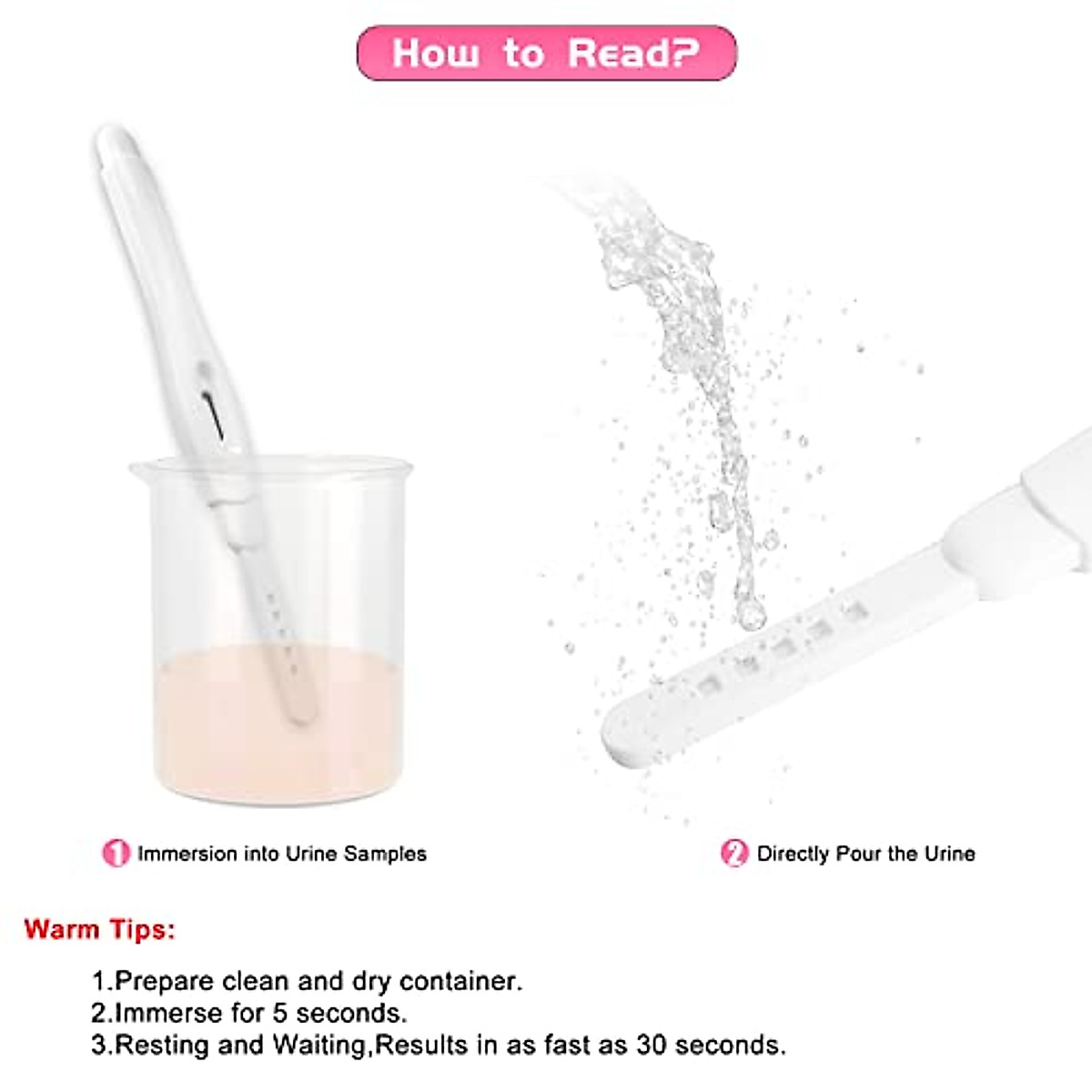 HCG Pregnancy Tests 1 Test/Bag 3 Tests/Box Early Detection Home Test, Woman Individually Sealed Early Pregnancy Home Detection Kits