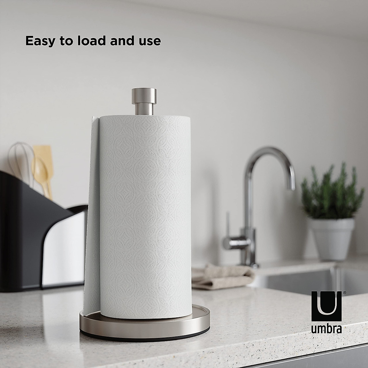 Umbra Cappa Paper Towel Holder, Nickel