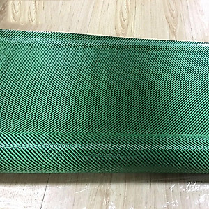 GatherTOOL 100cm*50cm Green Carbon Aramid Fiber Hybrid Fabric Cloth 3K Carbon Fiber Green Aramid Fiber 190gsm 0.2mm Thickness