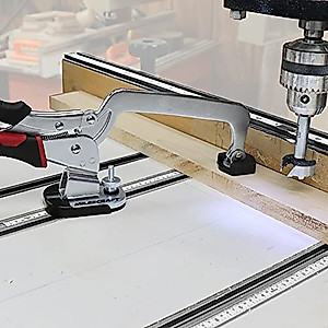 Milescraft 4022 TrackLock - Track Lock Bench Clamp Base - Clamping Accessory for T-Tracks,Black Metallic