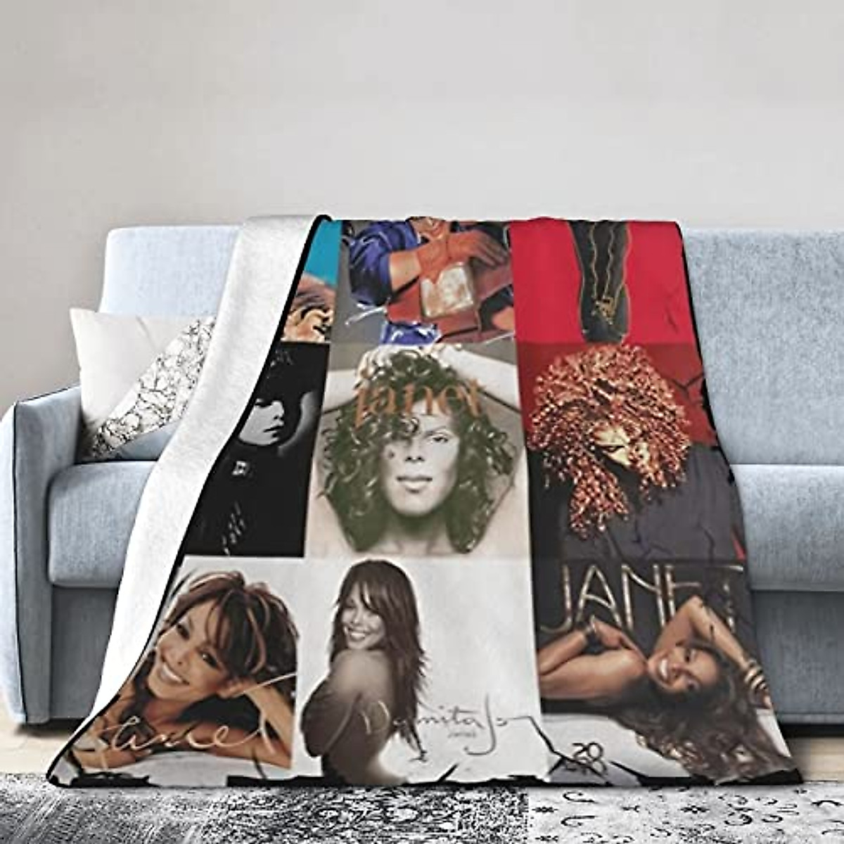 American Janet Singer Jack-Son Blankets Throw Blanket,Nice Fleece Blankets and Throws for Couch, Quality Blanket Air Conditioned Blanket 80"X60"