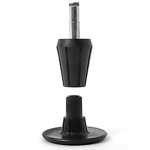 LEG DADDY 2-Piece Steel Stem Plastic Bed Frame Glide Legs, Set of 4