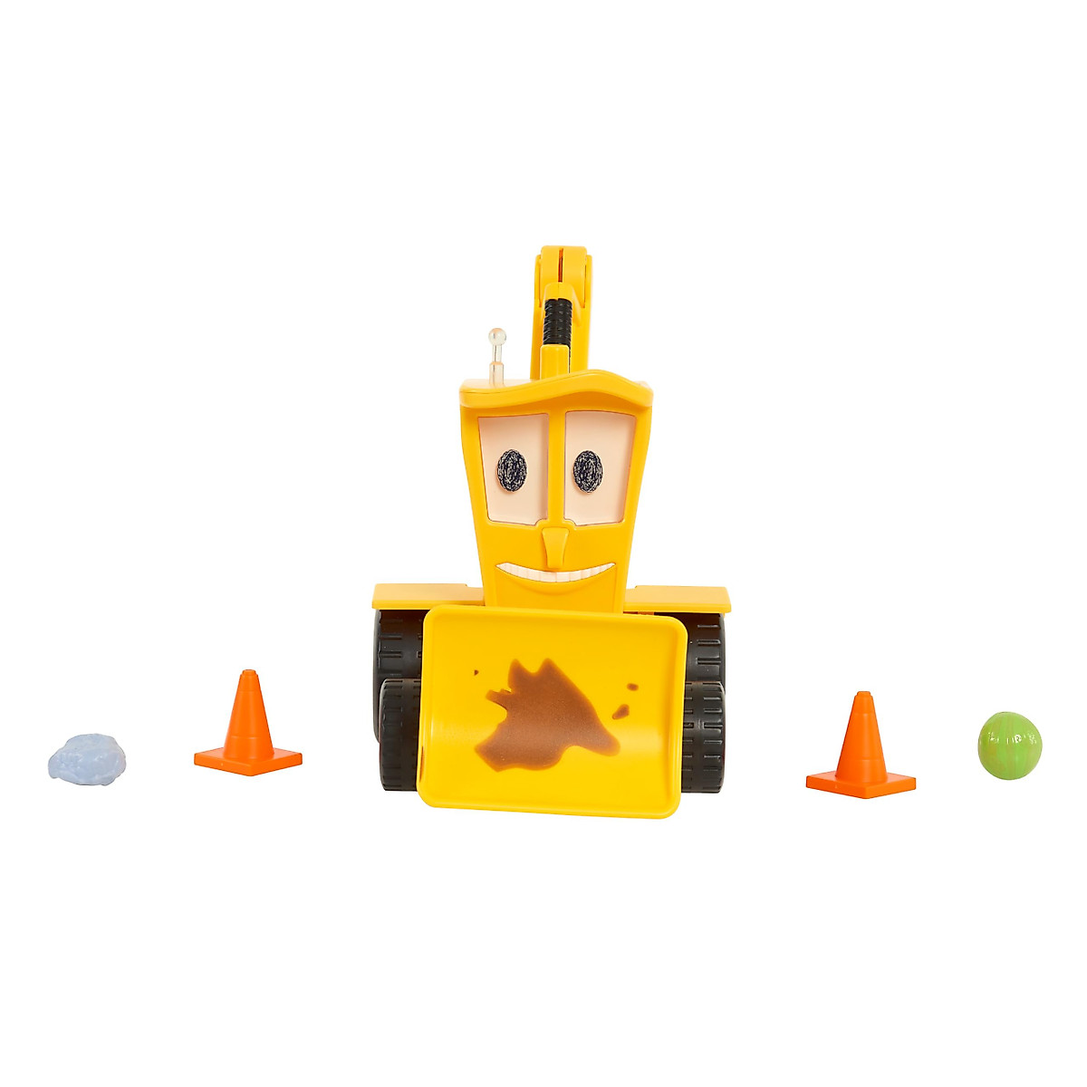 Stinky & Dirty Show, Backhoe Loader 11.5-inch Deluxe Vehicle with Accessories, Pretend Play