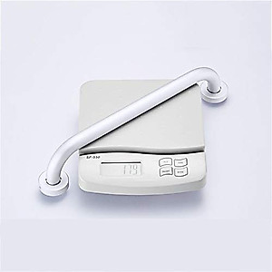 CRODY Bath Wall Attachment Handrails Grab Bar Rails Shower Grab Bar Type Safety Anti-Slip Armrest - Space Aluminum Safety Bracket Towel Rack - Suitable for People with Reduced Mobility, Unstable Peopl