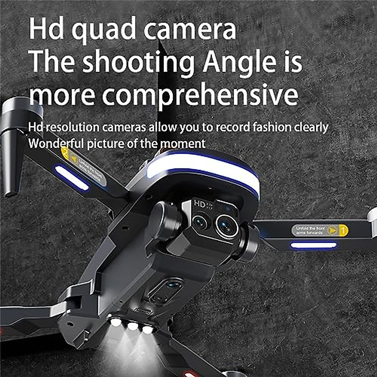 RKSTD Adult And Children Dual Camera Drone With 540° Smart Obstacle Avoidance, HD FPV Camera Mini RC Quadcopter Toy, One Button Start/Return, Altitude Hold, Track Flight