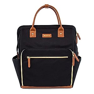 Maevn ReadyGO Water-Resistant Clinical Tote Backpack in Heather (Black)