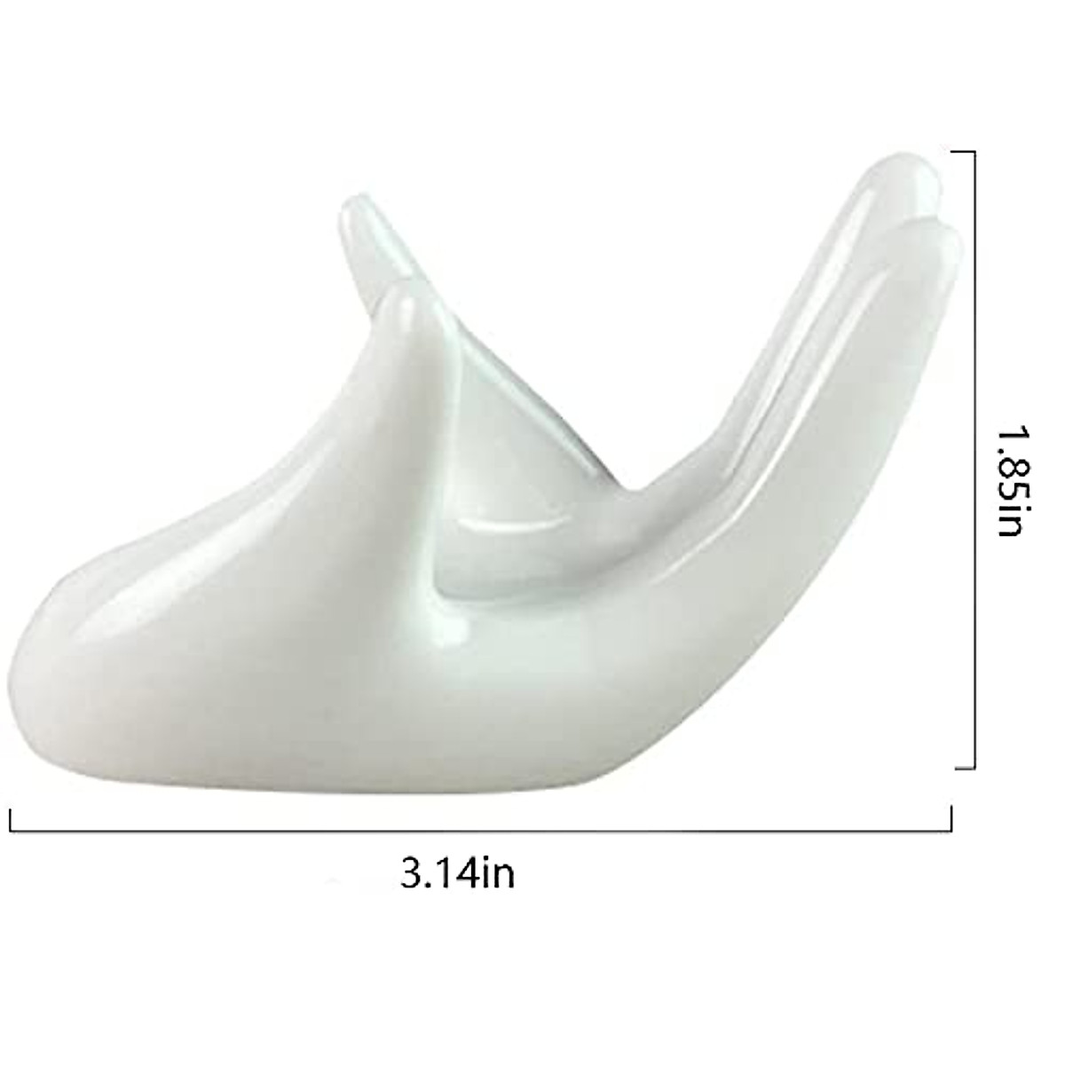 LSHCX 3D Moon Lamp Stand Crystal Ball Stand Suitable for Home, Bedroom, Living Room, Office Decoration, 3.14in L x 1.85in H, 2 Pack(Ceramic)