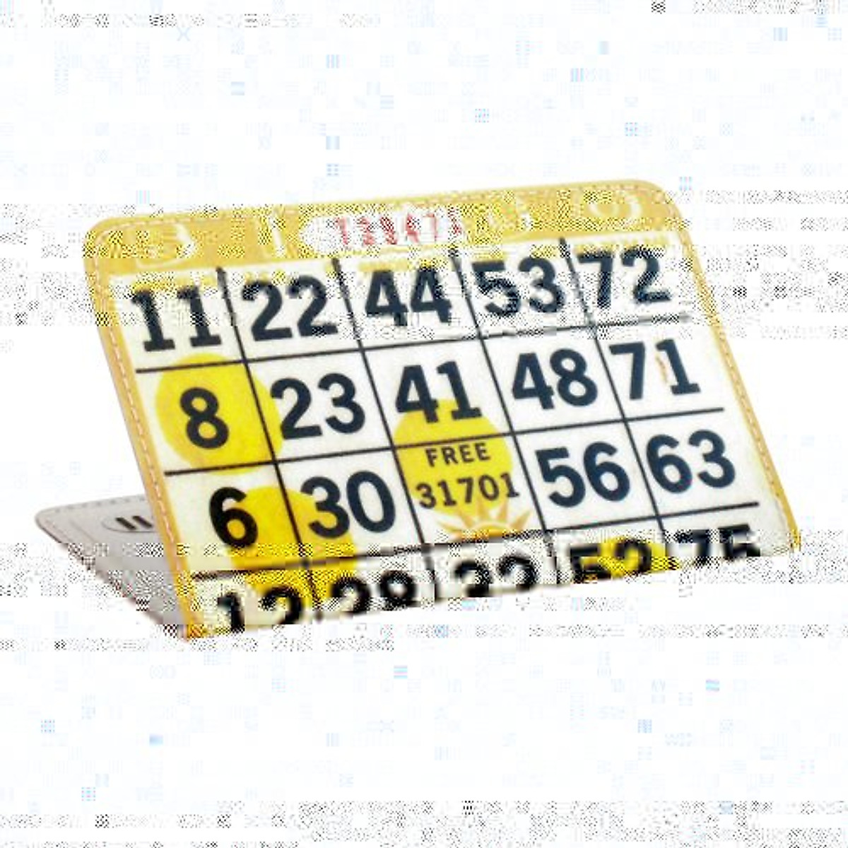 0.465972222 Bingo- Yellow Gift Card Holder & Wallet