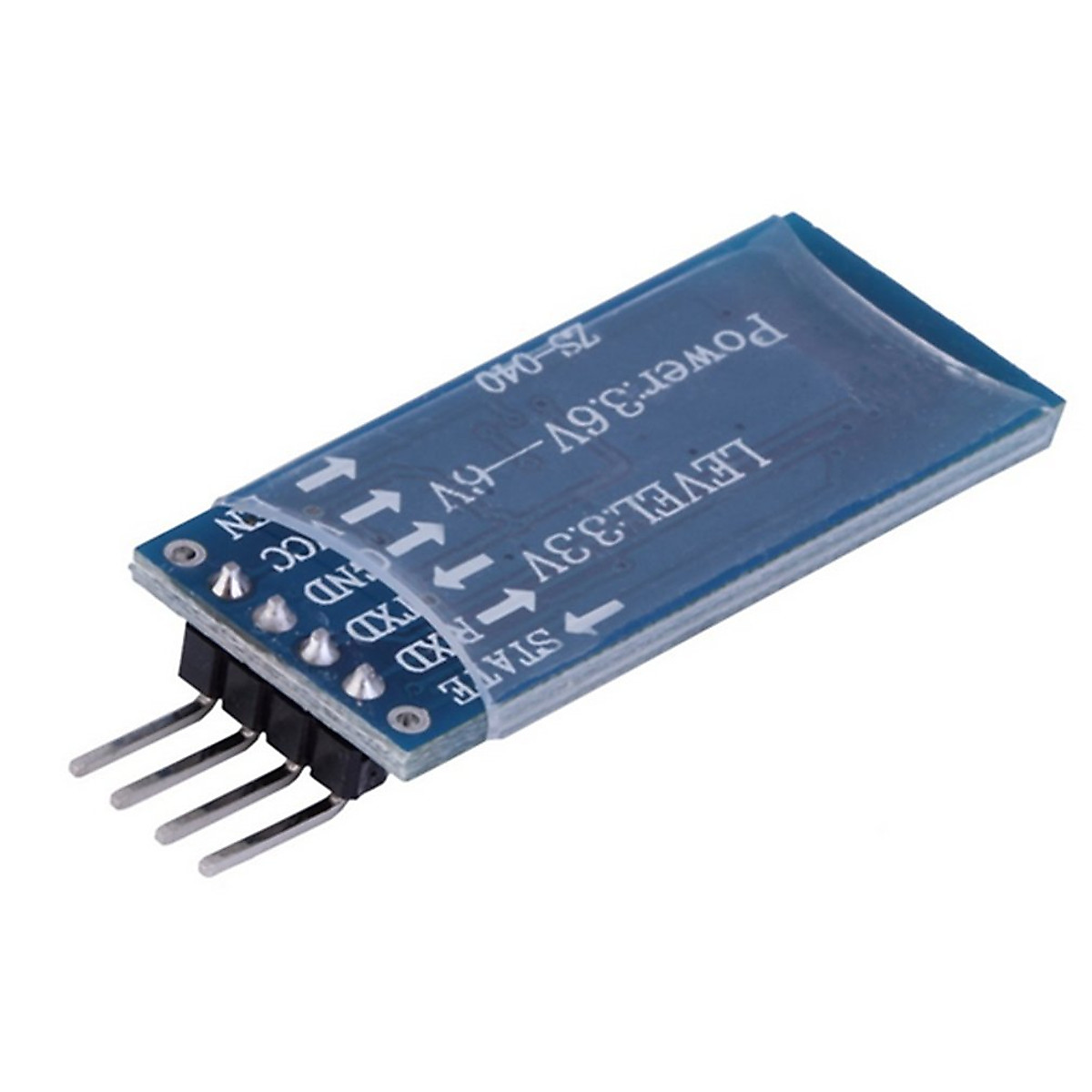 HiLetgo 2pcs HC-06 RS232 4 Pin Wireless Bluetooth Serial RF Transceiver Module Bi-Directional Serial Channel Slave Mode for Arduino