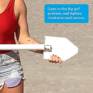 dig-git Best Beach Umbrella Sand Anchor and Umbrella The Solution to securing Beach Umbrellas