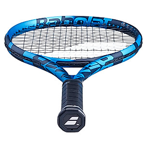 Babolat Pure Drive Tennis Racquet - Strung with 16g White Babolat Syn Gut at Mid-Range Tension (4 3/8" Grip)