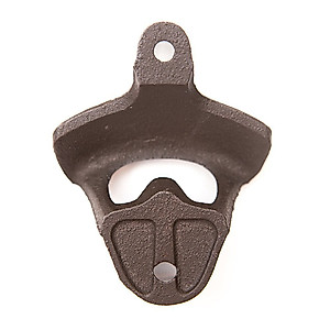 Dsmile Open Here Cast Iron Wall Mount Bottle Opener Vintage Look Replica, Set of 8