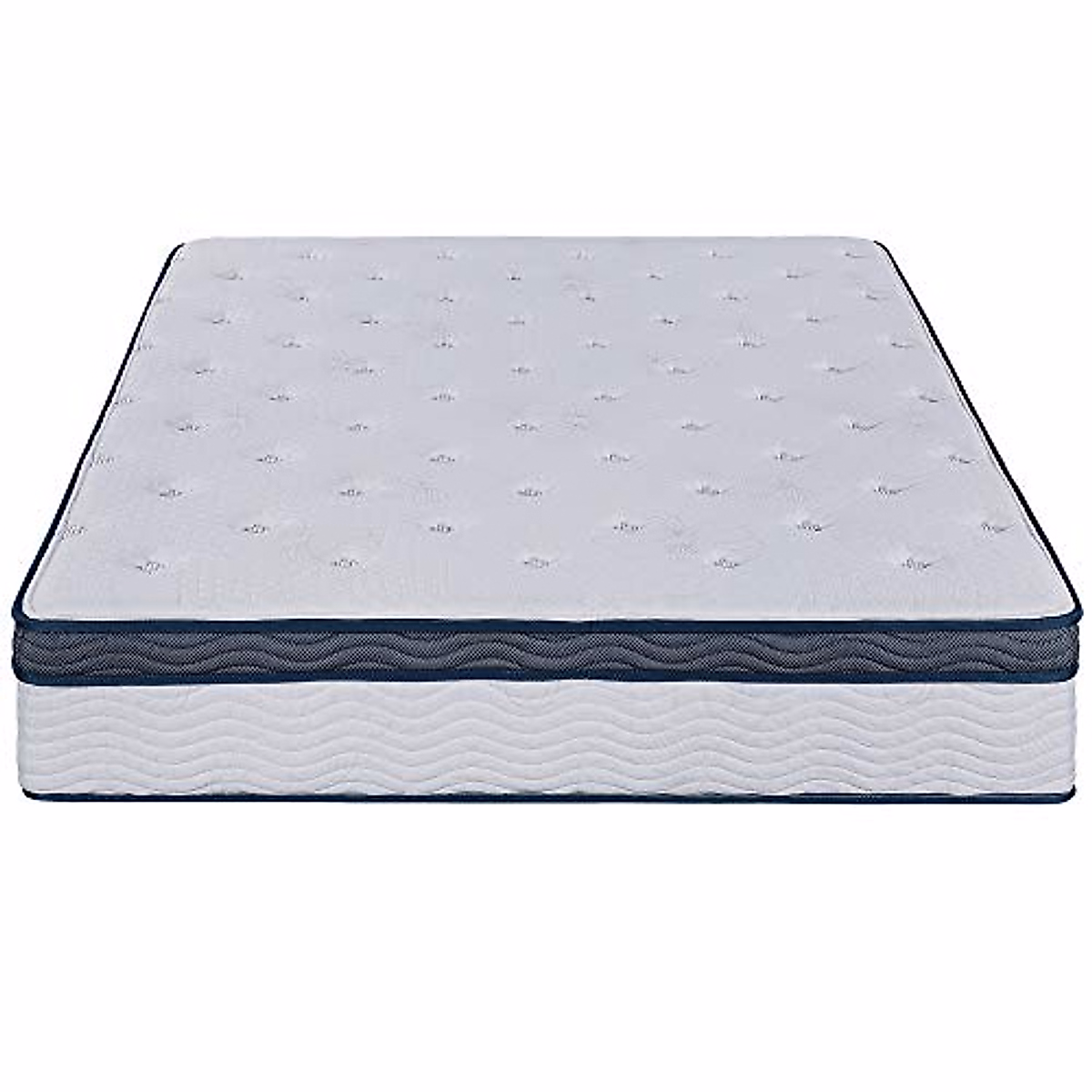 Olee Sleep 12 Inch Euro Top Gel Memory Foam Spring Hybrid Mattress Full, Mid Night, Mattress In a Box, CertiPUR-US Certified, Queen