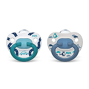 NUK Orthodontic Pacifiers, Blue, 18-36 Months, Pack of 2