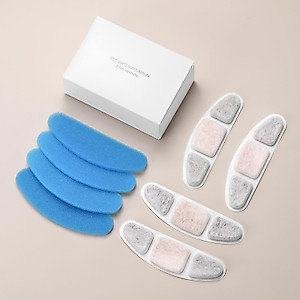 iPettie Water Fountain Filters Kits for Twins Cat Water Fountain Stainless Steel with Two Spouts, IP-WF-S05-F4, 4 x Carbon Filter, 4 x Sponge Filter