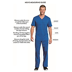 Cherokee Men Warm up Scrub Jacket with Zip Front WW320, S, Navy