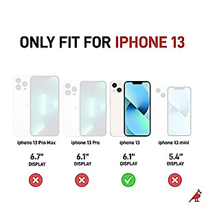 CAPERCASE Everyday Carry iPhone 13 case Protector, Phone case iPhone 13 Shockproof, iPhone case 13 Protective, Black