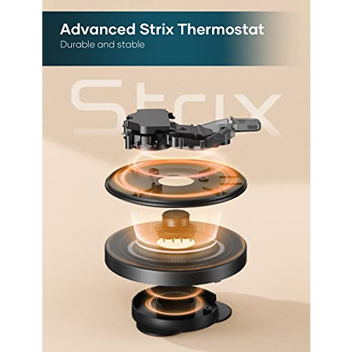 Electric Tea Kettle, INTASTING Double Wall Electric Kettle with Seamless Stainless Steel Inner, 1500W Fast Heating, 1.5L Hot Water Boiler, Auto Shut-Off & Boil Dry Protection, BPA-Free, LED Indicator (Matte Black)