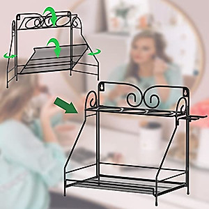 Hair Dryer Holder Hair Tool Organizer Hair Dryer Organizer and Curling Iron Holder for Dresser Brushes/Hair Straighteners/Styling Tools