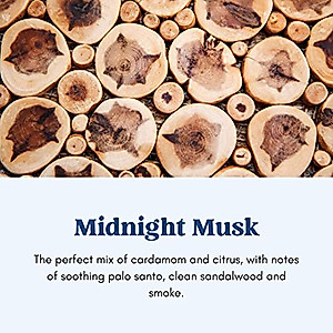 CE Craft Smells Like Bucky Barnes Candle - Midnight Musk Scent - Gift for Her, Prayer Candle, Scented Soy Wax Candle for Home | 9oz Clear Jar, 40 Hour Burn Time, Made in the USA