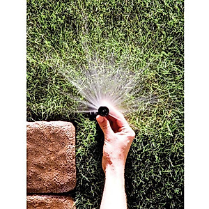 Rain Bird 1802AP4PK Professional Pop-Up Sprinkler, Adjustable 0 - 360° Pattern, 8' - 15' Spray Distance, 2" Pop-up Height, 4-Pack