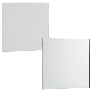 Bright Creations 50 Pack Square Glass Mirror Tiles, 4 Inch Panels for Crafts, Centerpieces, DIY Home Decor