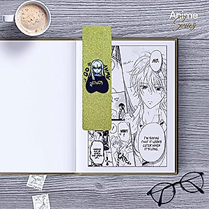 VEVMAX Bookmark for Book Lovers - Velvet Soft Touch Back Design - Liquid Glass Print Technology - Book Markers Gift for Kids, Women, Men - Anime Series Bookmarks (8-Pack)