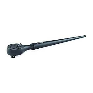 Titan 11077 3/8-Inch Drive x 10-Inch 72 Tooth Construction Spud Ratchet