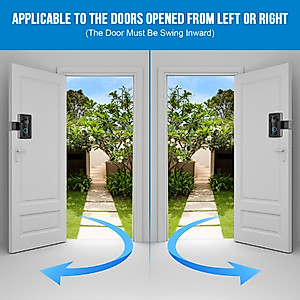 Anti-Theft Blink Video Doorbell Door Mount,No-Drill Adjustable Mounting Bracket,Not Block Doorbell Motion Sensor,Easy to Install Blink Video Doorbell Accessories for Houses Apartments Office