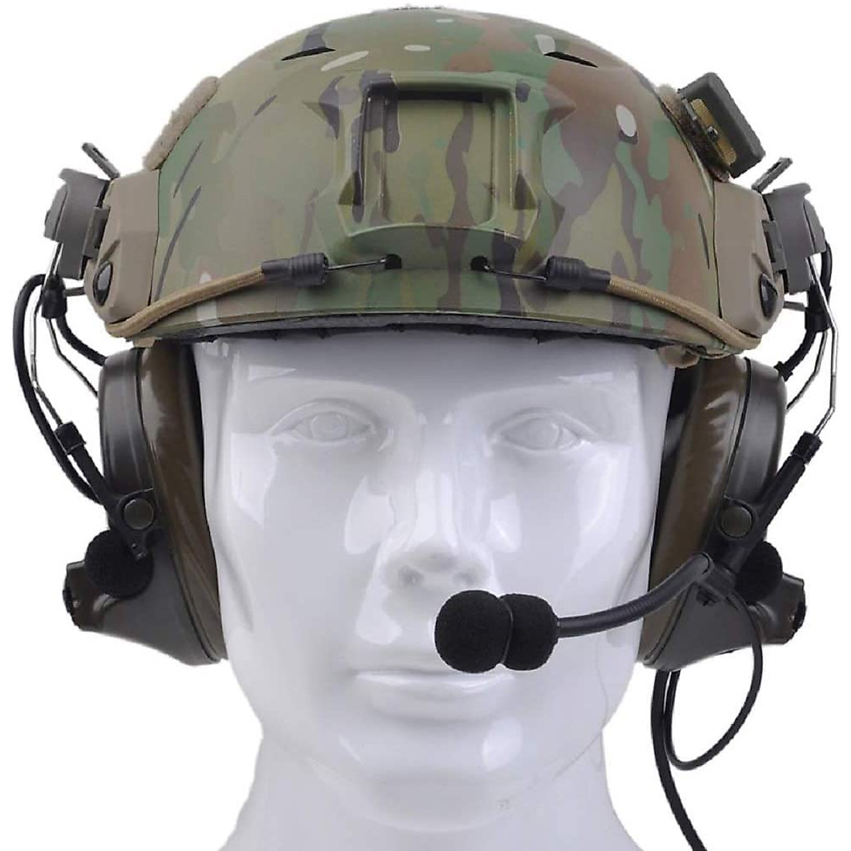 【Z-TAC Official Store】ZTactical zComta III TacticalHeadset (Z051-FG) + Rotatable Adapter for Fast (Z147)+ U94 zPTT Kenwoo Push-To-Talk（Z113KEN）NoiseCanceling Sound Collection G:1 Non-Mil OD