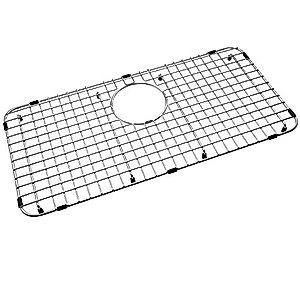Serene Valley Sink Bottom Grid 29" X 13-15/16", Rear Drain with Corner Radius 2", Sink Protector NDG2914R