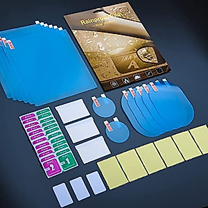 GSZTTKX 14PCS Car Rearview Mirror Film Waterproof Rainproof High-definition Transparent Nano-coated Protective Sticker,suitable for Rearview Mirrors Car Windows Car Trucks SUVs Safe Driving