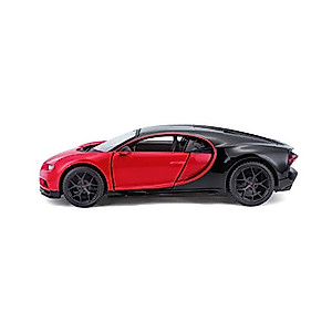 Maisto Bugatti Chiron Sport 16" Red and Black Special Edition 1/24 Diecast Model Car