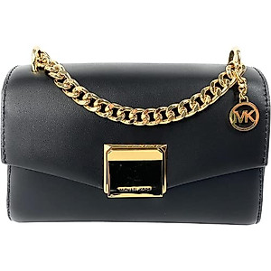 Michael Kors Lita Small Leather Crossbody Bag (Black)