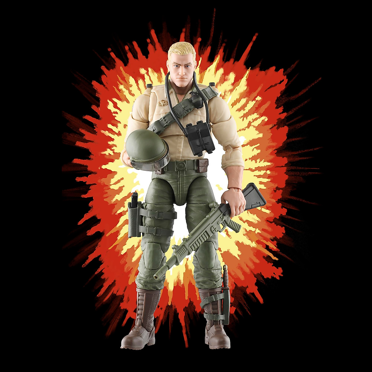 G.I. Joe Classified Series Retro Cardback Duke, Collectible 6-Inch Action Figure with 10 Accessories