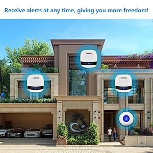 LIOTOIN Wireless Caregiver Pager Call Button Nurse Alert System Call Bell for Home/Elderly/Patients/Disabled 3 Transmitters 3 Plugin Receivers (600+ft Operating Range)…