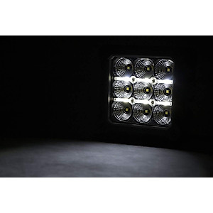 Rough Country 4" Chrome Series Square LED Cube Lights | White DRL - 70905DRL