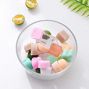 REKIDOOL 3 Pieces Candy and Chocolate Silicone Molds Set Non-stick Including Heart, Round, Square Baking Mold for Hard Candy, Gummy, Hot Caramel, Ice, Cake, Jello, Ganache (Blue)