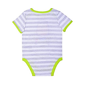 Disney Baby-Boys 1 Buzz Lightyear Toy Story Creeper and 2 Buzz Bibs To Attach To The Creeper, White/Gray, 3-6 Months (3-Piece)