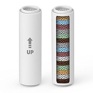 Pavezo® Shower Filter for Handheld Shower Head【Pavezo No.MQWY001】2 Pack 15-stage Replacement Filters for Hard Water Reduce Chlorine and Impurities, Glowing Skin & Shimmering Hair