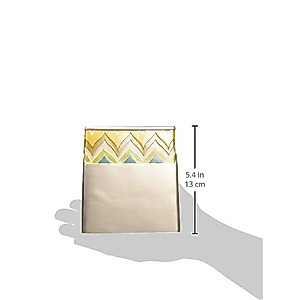 Popular Bath Tissue Box, Flame Stitch Collection, Green