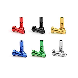 Juland 72 PCS Spoke Nipples Bike Spoke Nipples End Tips Nipples End Caps Wheel Spoke Nipples Decor for Mountain Road Bicycles 14G – Black