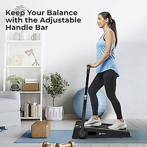 LifePro Smallest Portable Mini Walking Pad with Adjustable Handlebar - Max Speed 3 MPH, Home & Office 30 inch Mini Walking Treadmill, Under Desk Small Work Desk Compact Treadmill, 220 Lbs Max Weight