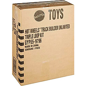 Hot Wheels Track Builder Playset Triple Loop Kit, Multiple Configurations, Connects to Other Sets, 1:64 Scale Toy Car