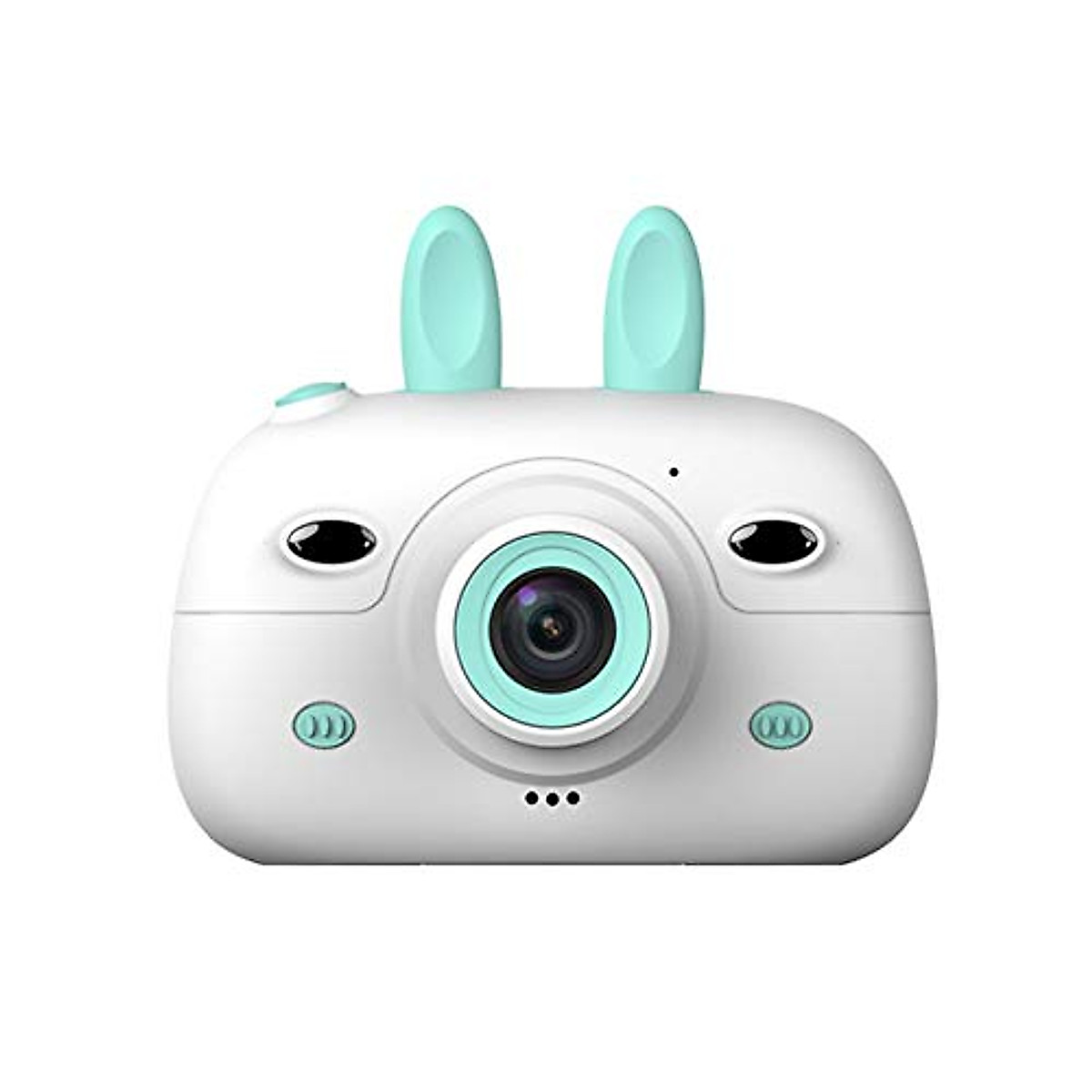 MCJL Child Camera Child Digital Camera Photograph Print Camera Cartoon Rabbit Video Recorder 1080P High List Anti Dual Lens 2.4 Inch IPS Screen,Blue,16GB