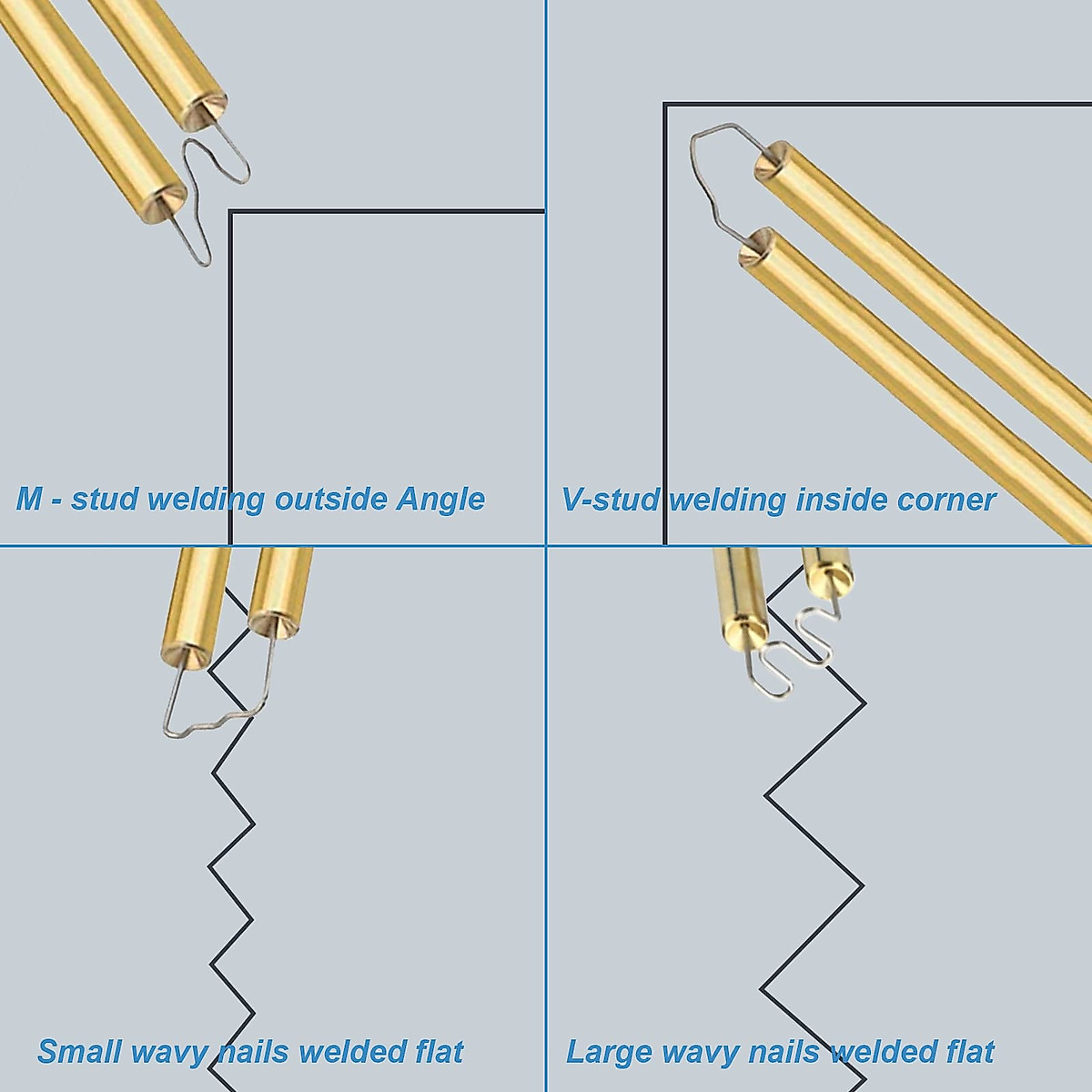 Plastic Welder Kit Automotive, 50W Plastic Welding Gun, Car Bumper Repair Kit, Hot Stapler Plastic Repair Kit, Plastic Welding Repair Kit with Carry Case, 4 Types of Staples