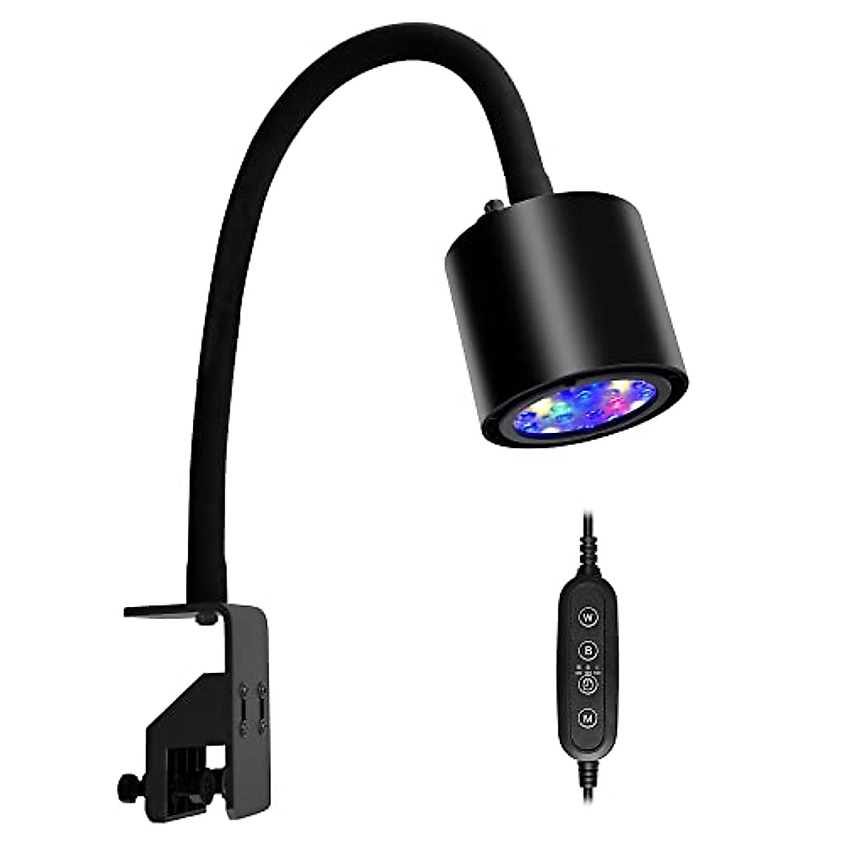 NICREW 30W Reef LED Aquarium Light, Dimmable Marine LED Light with Dual Channel Wired Controller, Nano Fish Tank Light for Saltwater Coral Fish Tanks