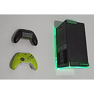 Wall Mount for Xbox SERIES S with Multicolor LED Lighting KIT + 2 Control Mount